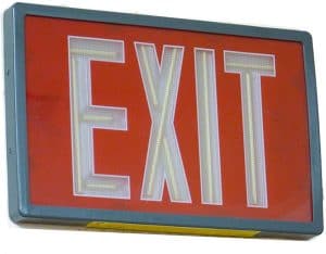 Electric & Photoluminescent Exit Signs: Choosing a Sign
