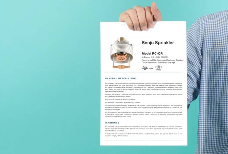 How to Read a Senju Sprinkler Data Sheet
