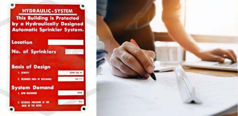 Hydraulic Design Information Signs for Fire Sprinklers: A Guide